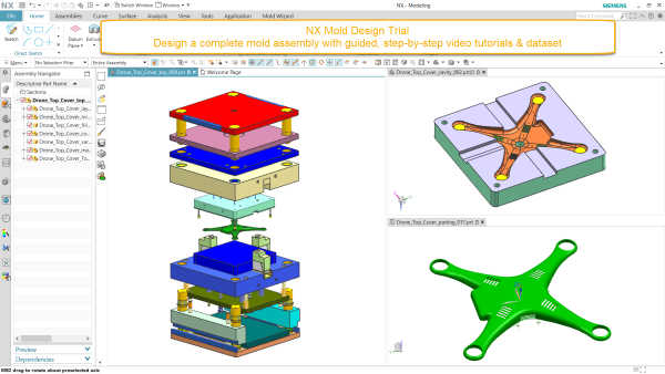 NX | Experimente de manera gratuita el software NX Mold Design ...